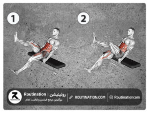 نحوه اجرای حرکت فلاتر کیک نشسته | Routination